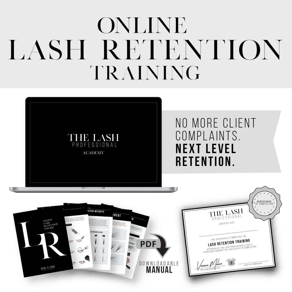 Online Lash Retention Extension Training Course | The Lash Professional