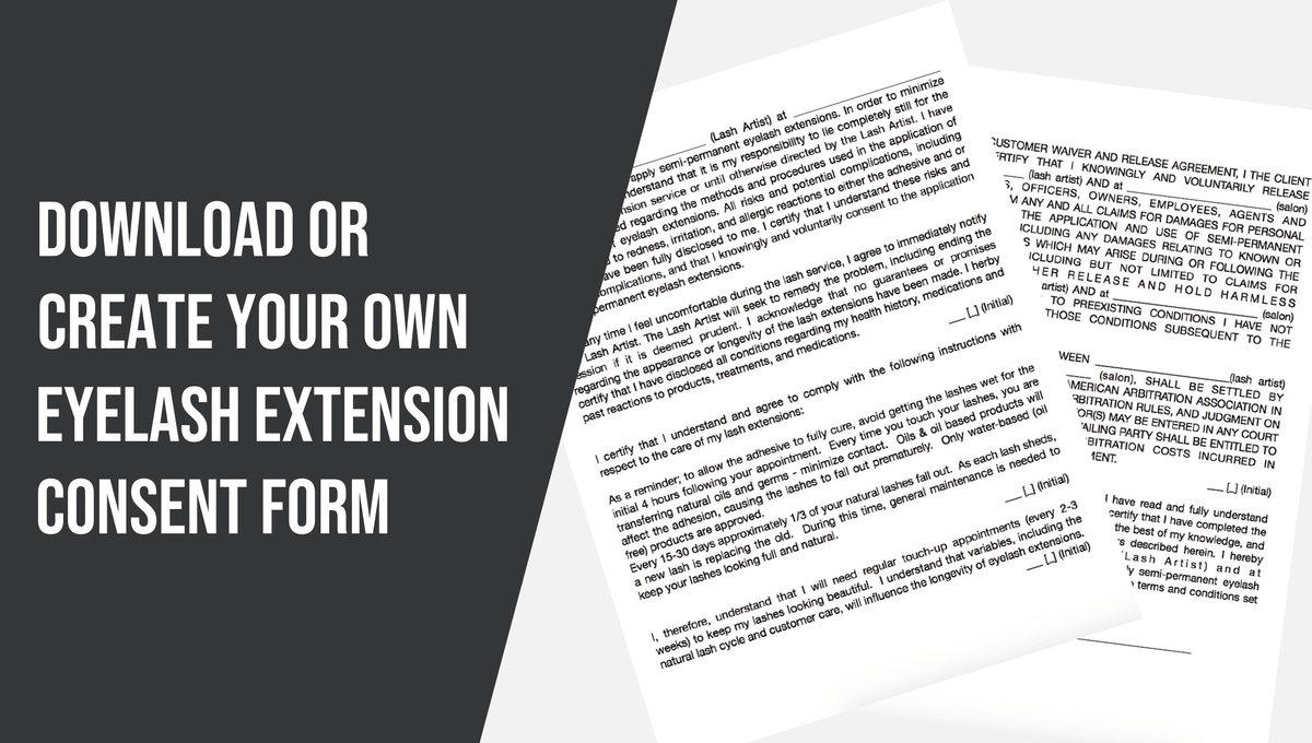 Download or Create Your Own Eyelash Extension Consent Form | The Lash ...