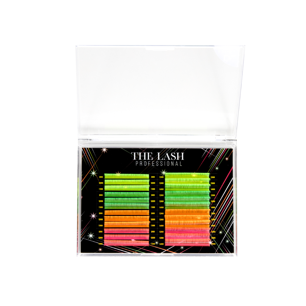 Neon Eyelash Extensions | Green Lash Extensions | The Lash Professional